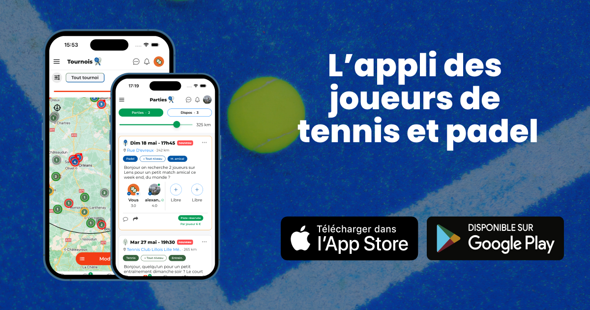 Trouve des joueurs & tournois près de toi | TennisPadelMatchup ...